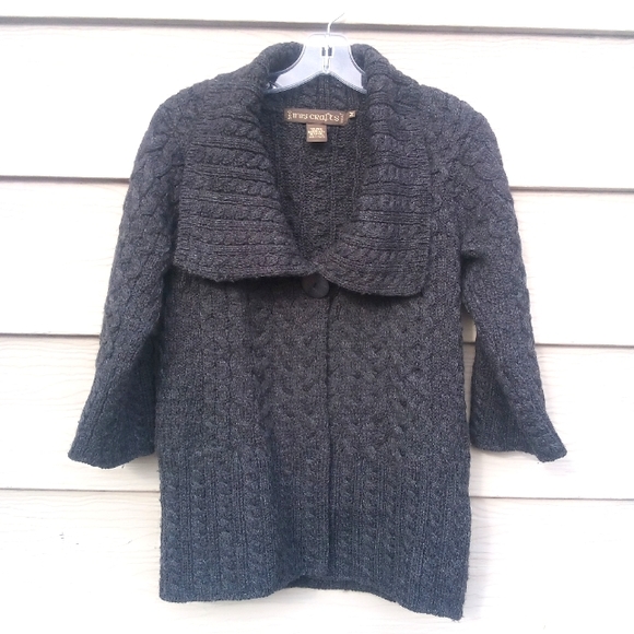 Inis Crafts | Sweaters | Inis Crafts 0 Merino Wool Cable Knit Cardigan ...